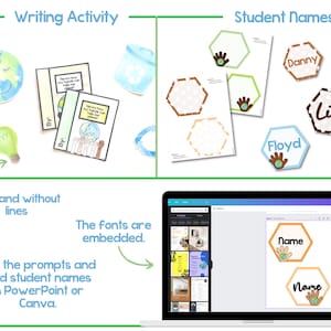 Earth Day Cute Kids Bulletin Board & Classroom Decor + Editable ...