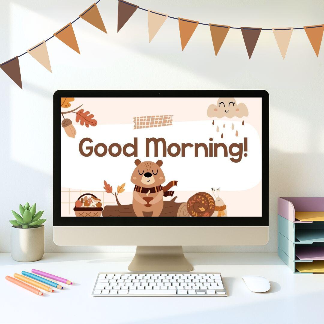 Fall Classroom Slides: Timers, Centers, Editable Templates (canva ...