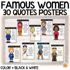 Women's History Month Quotes by Famous Women Posters Coloring Quotes ...