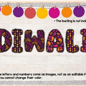Diwali Lettering for Bulletin Board Titles / Classroom Decor & Door ...