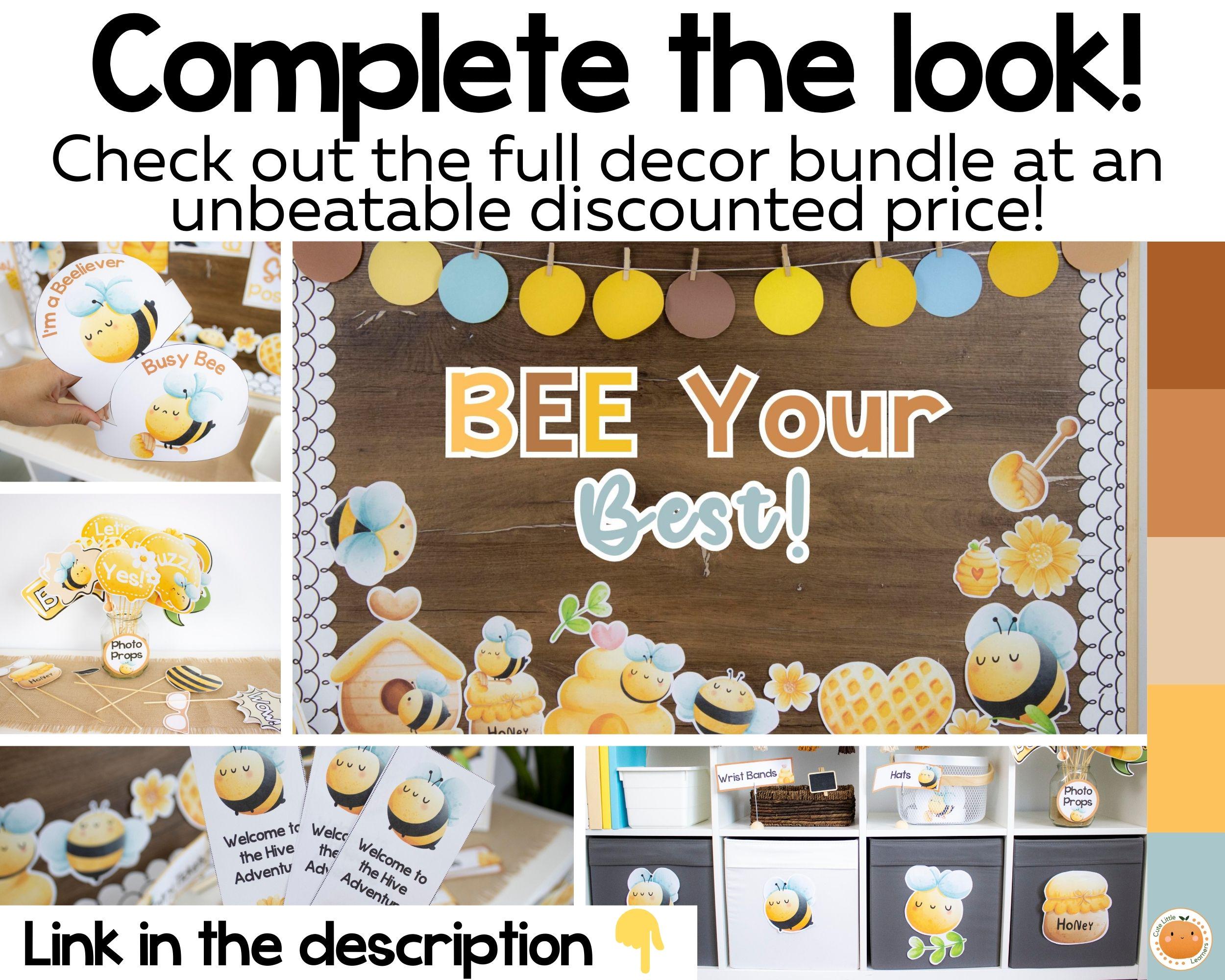 Busy Bees Classroom Jobs Display | Editable Bulletin Board Decor for ...