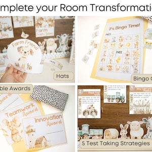 Calm Farm Classroom Makeover Kit | Bulletin Board Decor and ...