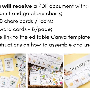 Printable Flip Routine Chart, Editable Morning, Evening, Bedtime Flip ...