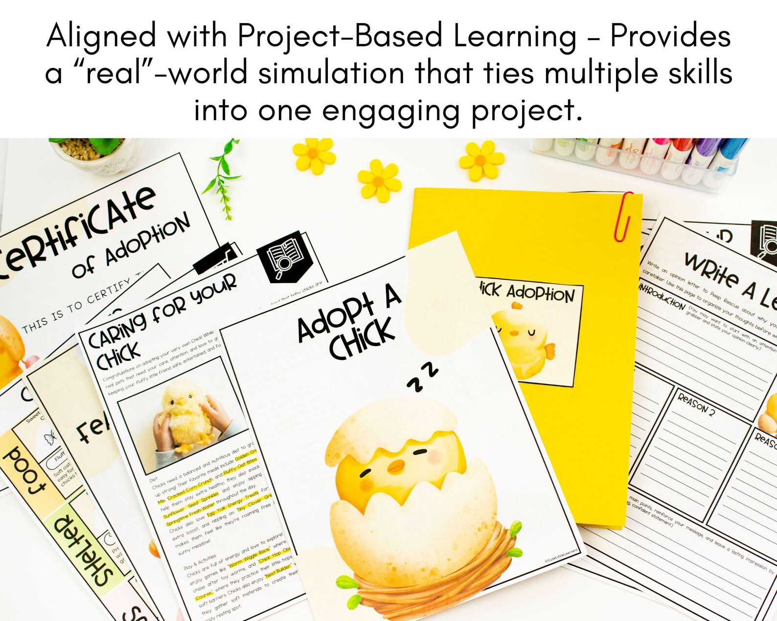 Adopt a Chick Project Based Learning, Printable Spring and Easter ...