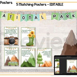 National Parks Classroom Decor, Bulletin Board Posters, Research ...