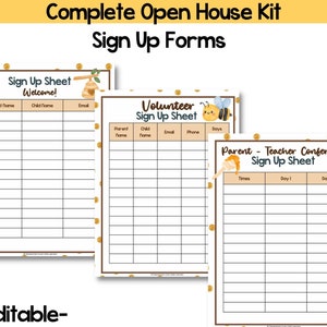Bee Themed Back to School Kit – Editable Welcome Bulletin Board and ...
