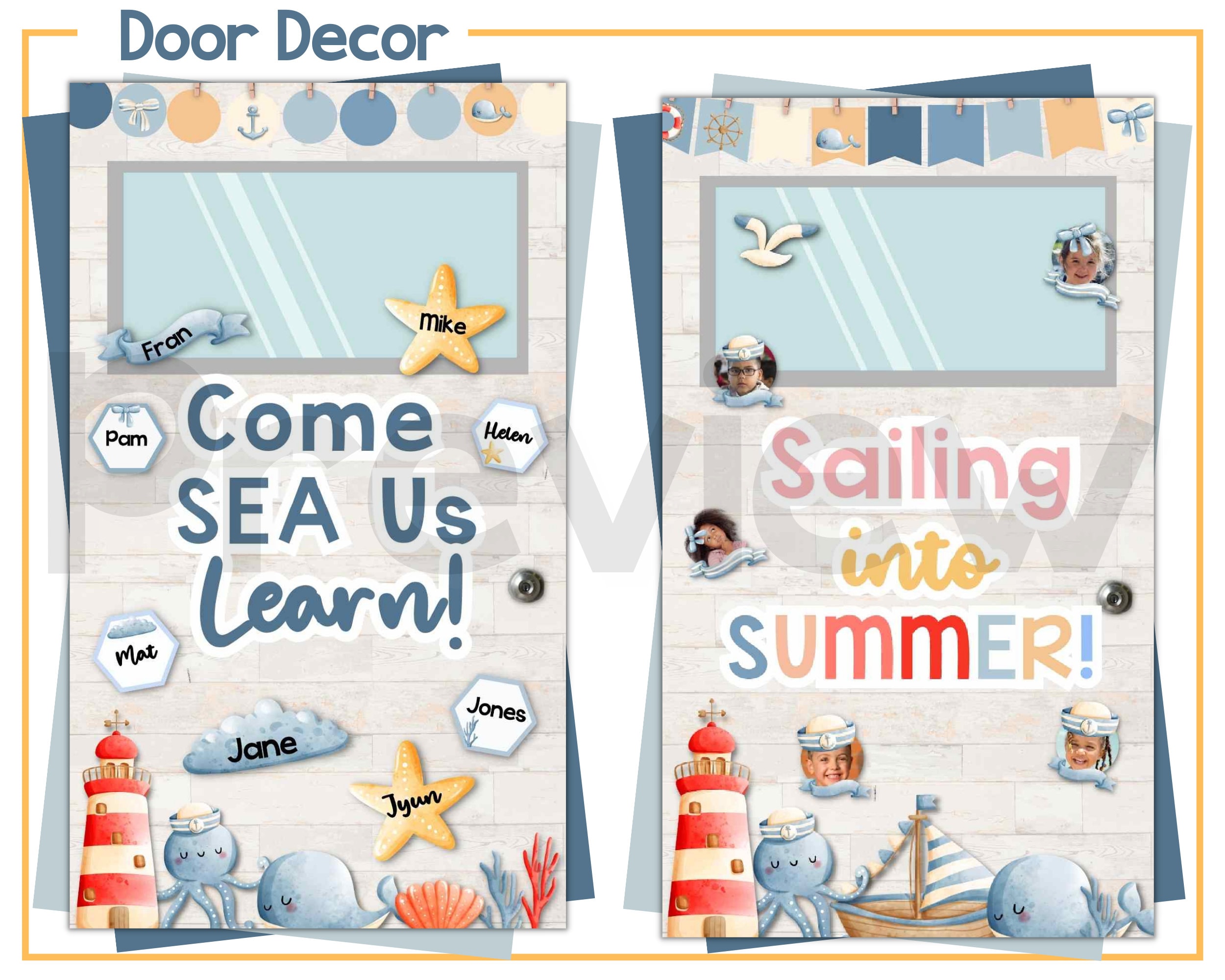End of Year / Summer Nautical Bulletin Board & Classroom Decor ...