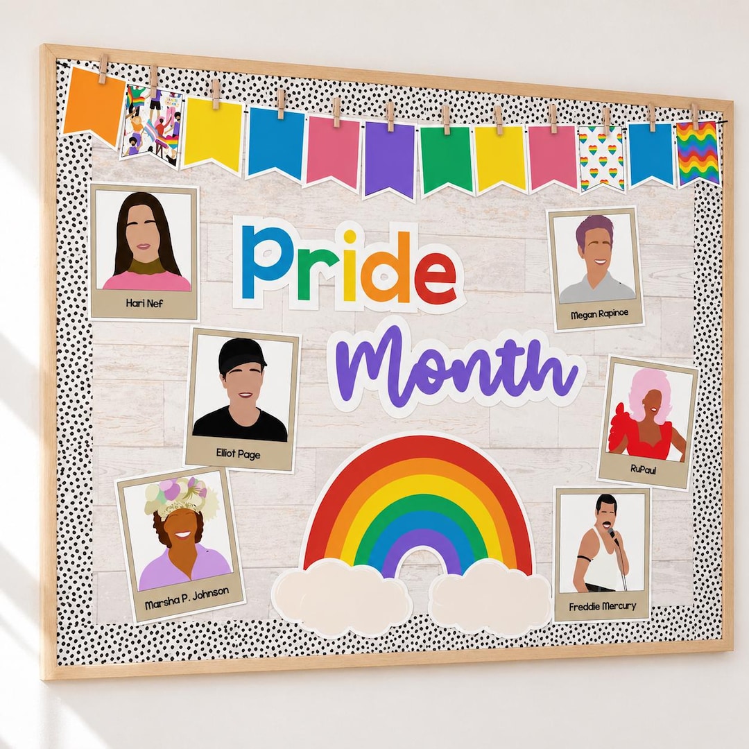 LGBTQIA+ Pride Month Bulletin Board & Classroom Decor + Editable ...