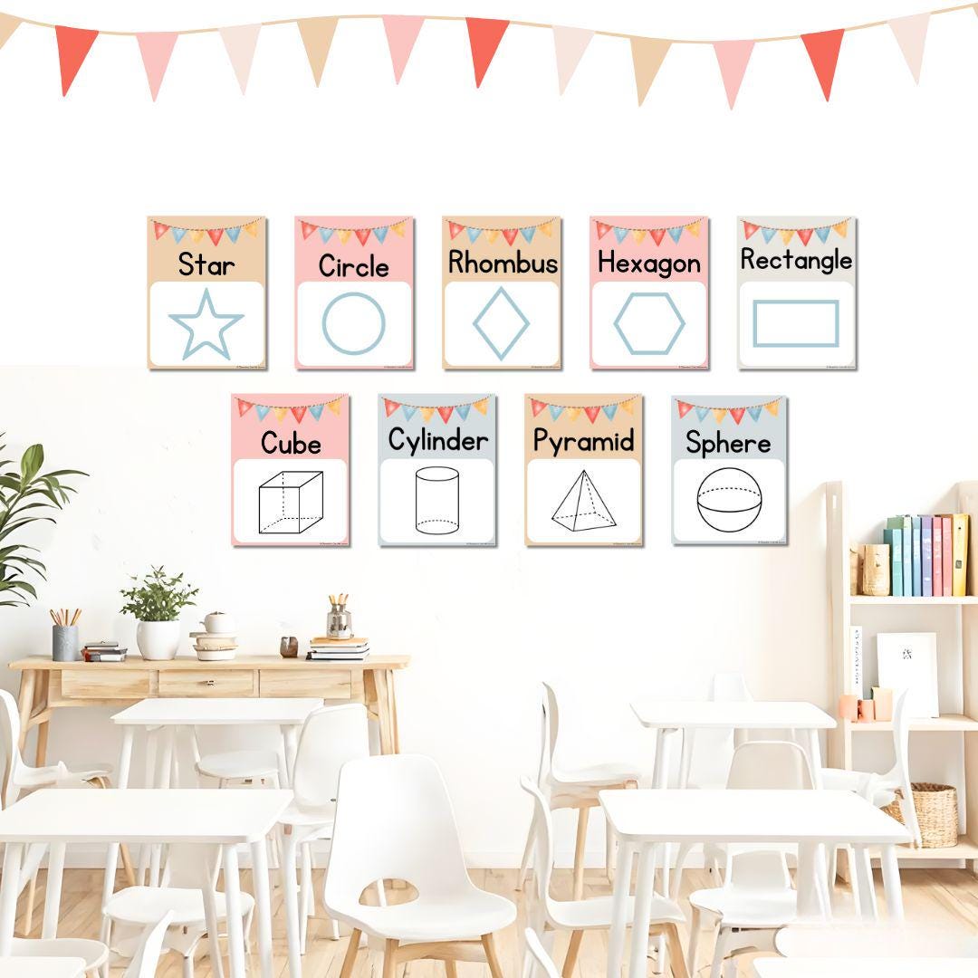 Circus Themed 2D and 3D Shape Posters for Bulletin Boards and Back to ...