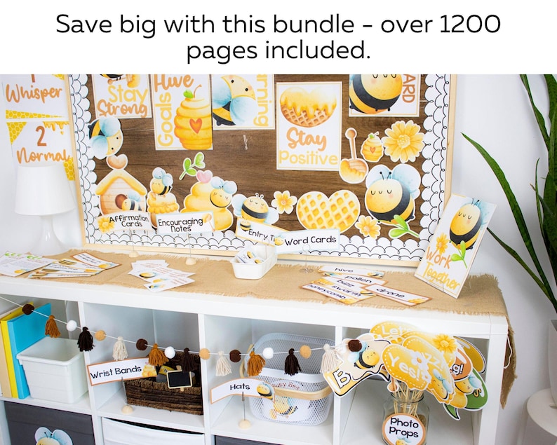 Busy Bee Classroom Decor Bundle | Editable Bulletin Board, Meet the ...