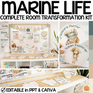 Marine Life Room Transformation, Bulletin Board, Back to School ...
