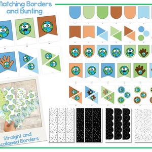 Earth Day Cute Kids Bulletin Board & Classroom Decor + Editable ...