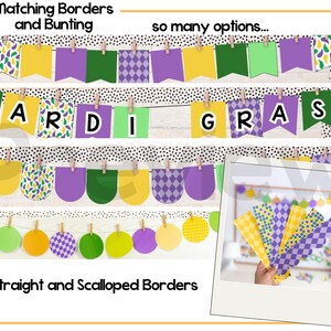 Mardi Gras Bulletin Board, Door Decor & Classroom Decor Posters ...