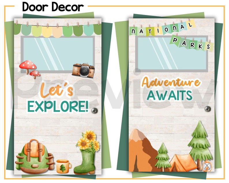 National Parks Classroom Decor, Bulletin Board Posters, Research ...