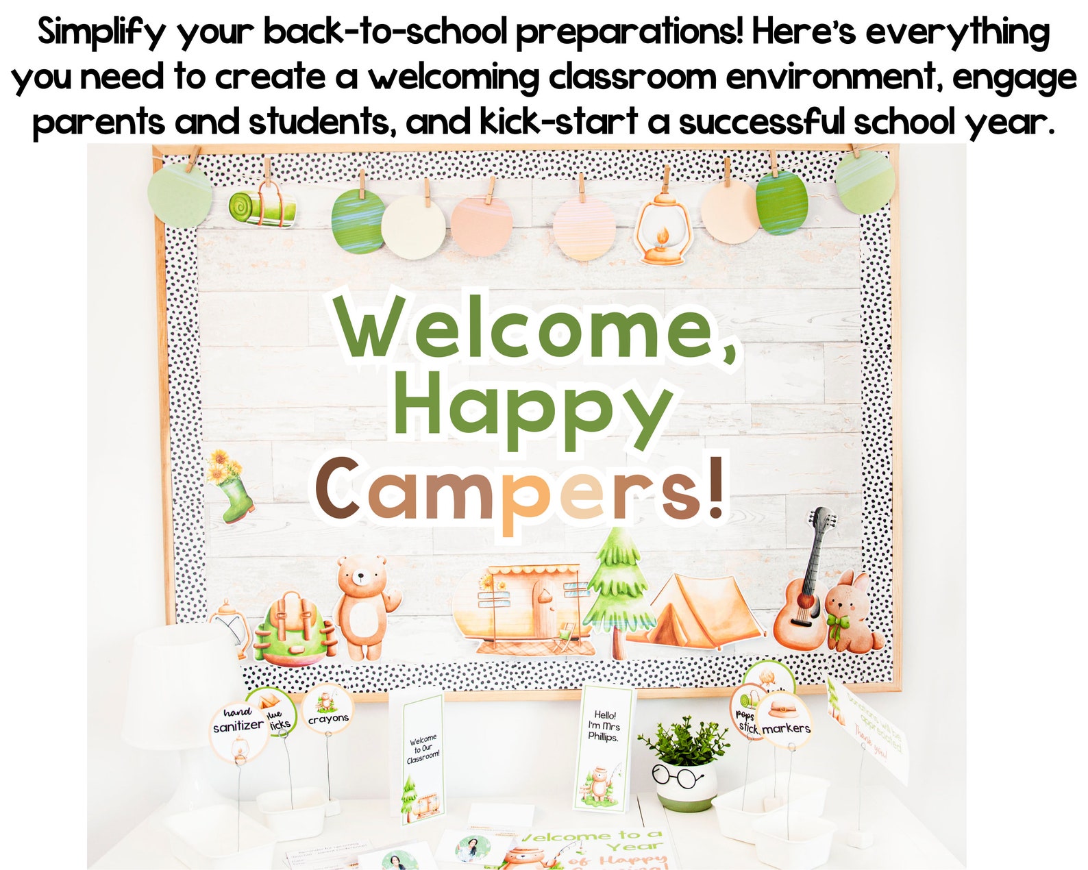 Camping Back to School Open House & Meet the Teacher Kit - Etsy