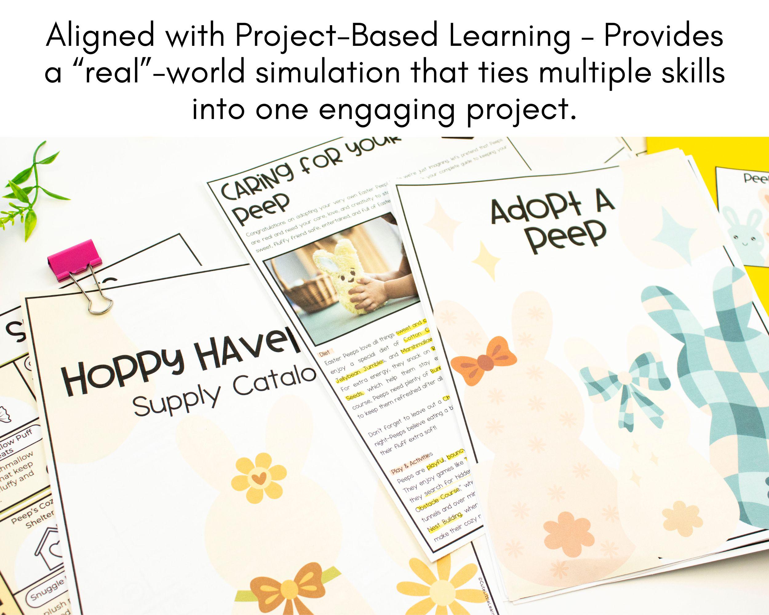 Adopt a Peep Project Based Learning, Printable Easter Activity ...