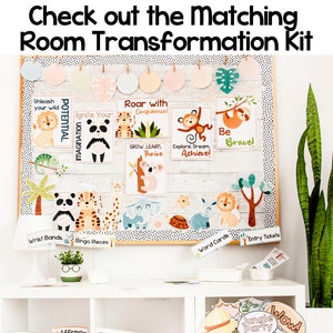 Jungle Back to School & Meet the Teacher Kit, Editable Welcome Bulletin ...