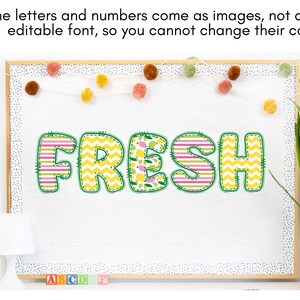 Summer Letters and Numbers Bundle for Bulletin Boards and Classroom ...