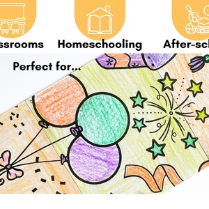 Mardi Gras Collaborative Poster for Kids - Printable Coloring Poster ...