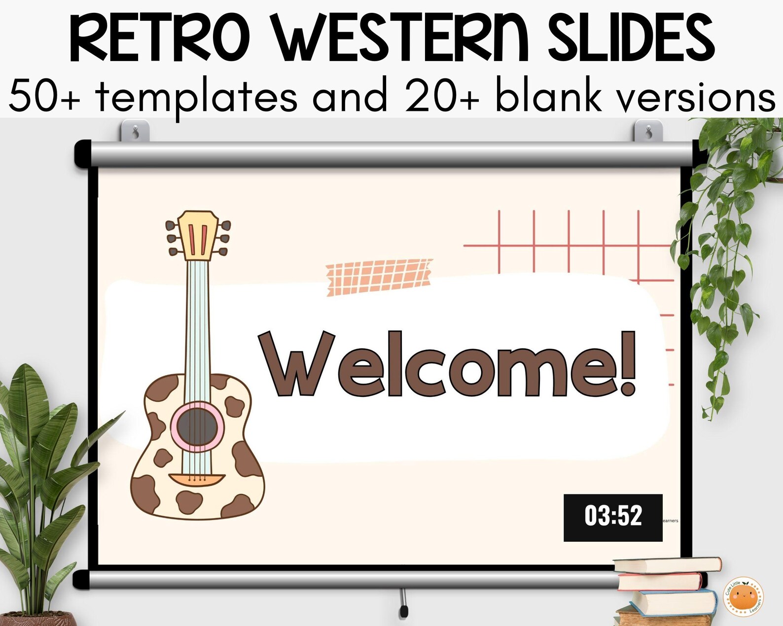 Retro Western Classroom Slides With Timers: Editable Templates (canva ...