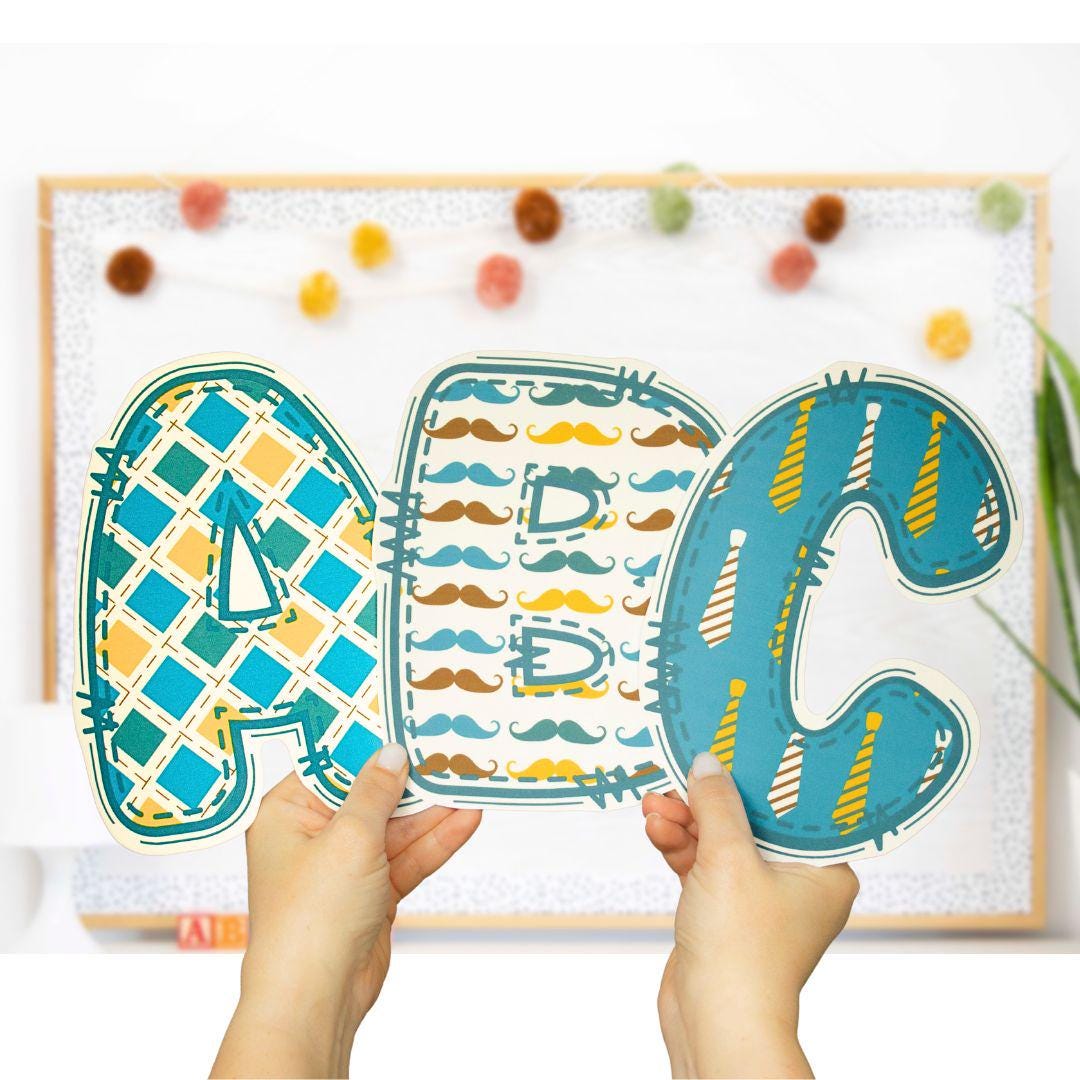 Father's Day Letters & Numbers for Bulletin Board / Classroom and Door ...