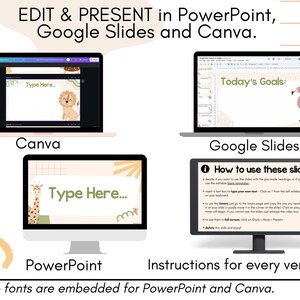 Jungle Safari Daily Classroom Slides With Timers, Centers, Behavior ...