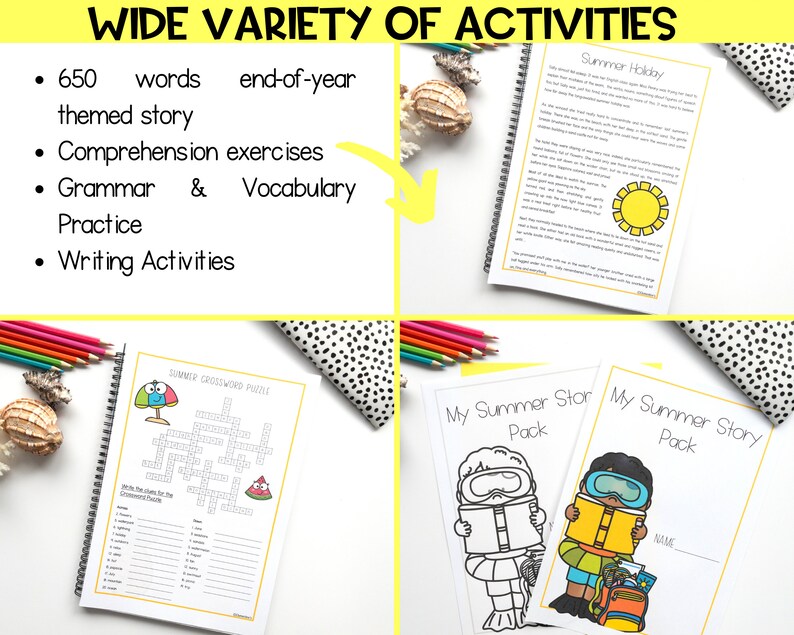 End of Year Printables Reading and Activity Pack, Print Go Editable End ...