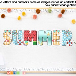 Summer Break Letters & Numbers for Bulletin Board / Classroom and Door ...