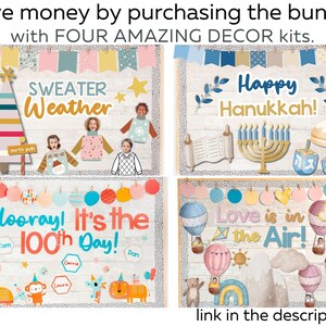 Hanukkah Classroom Decor, Door Decor & Bulletin Board, Writing Prompts ...