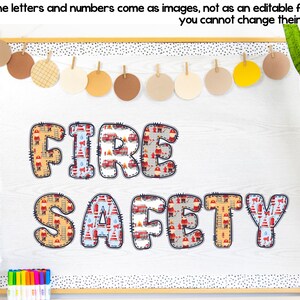 Firefighters Letters and Numbers for Bulletin Board / Classroom Decor ...