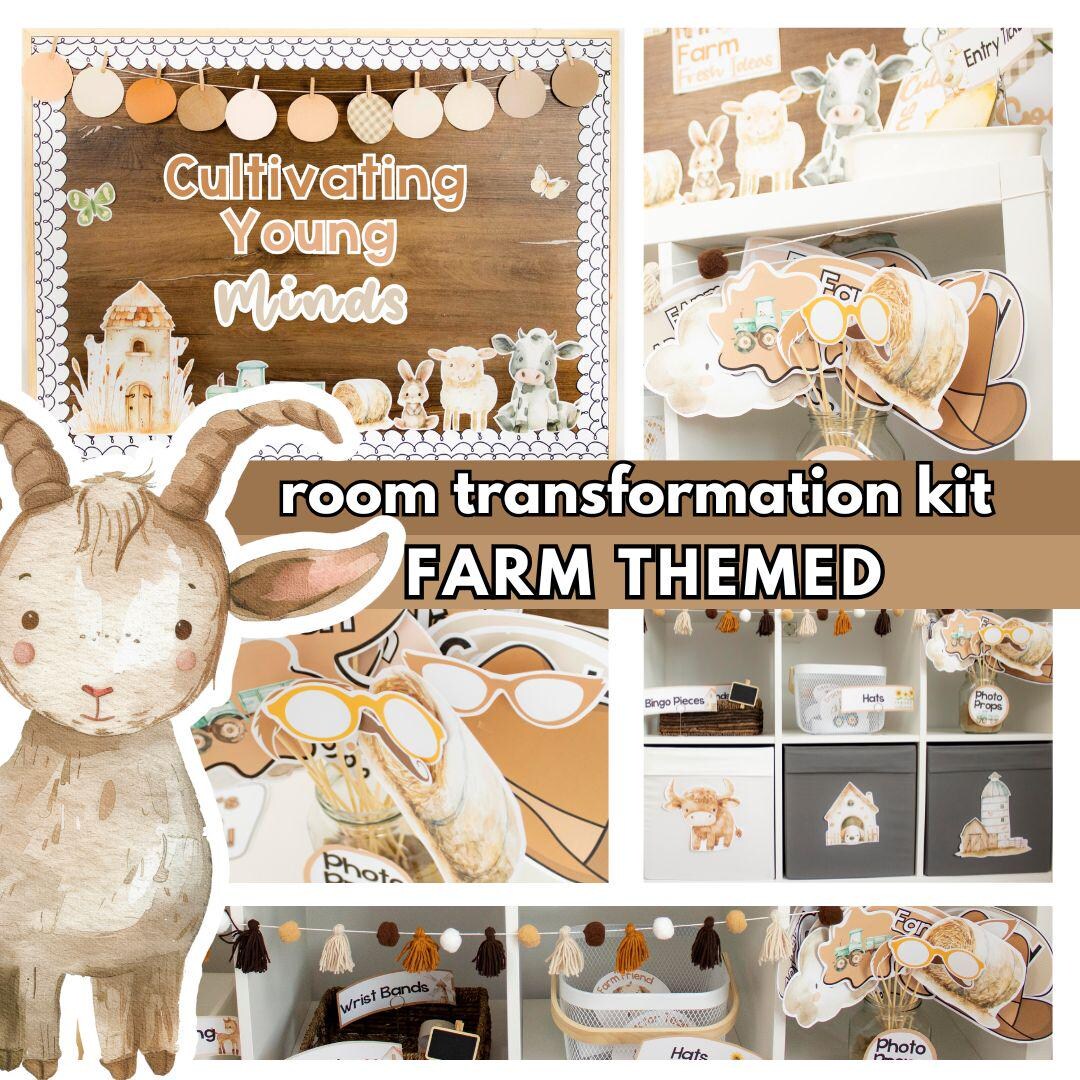 Calm Farm Classroom Makeover Kit | Bulletin Board Decor and ...