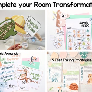 Jungle Room Transformation Kit, Bulletin Board, Classroom Decor ...