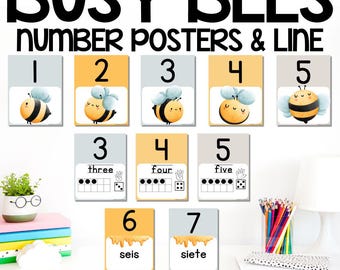 Bee Theme Classroom Rules, Printable Posters - Etsy