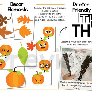 Thanksgiving Pumpkin Bulletin Board – Printable Classroom Decor With ...