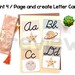 Alphabet Posters Boho Space Themed Primary, Cursive & Decorative Fonts ...