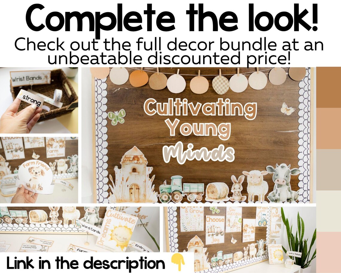 Calm Farm Birthday Display, Editable Birthday Bulletin Board ...