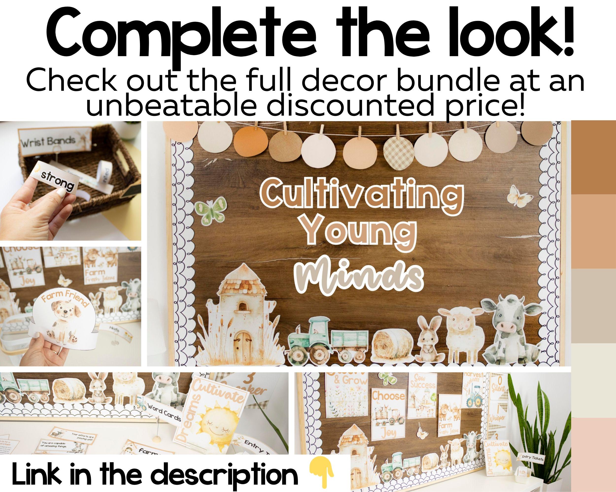 Calm Farm Birthday Display, Editable Birthday Bulletin Board ...