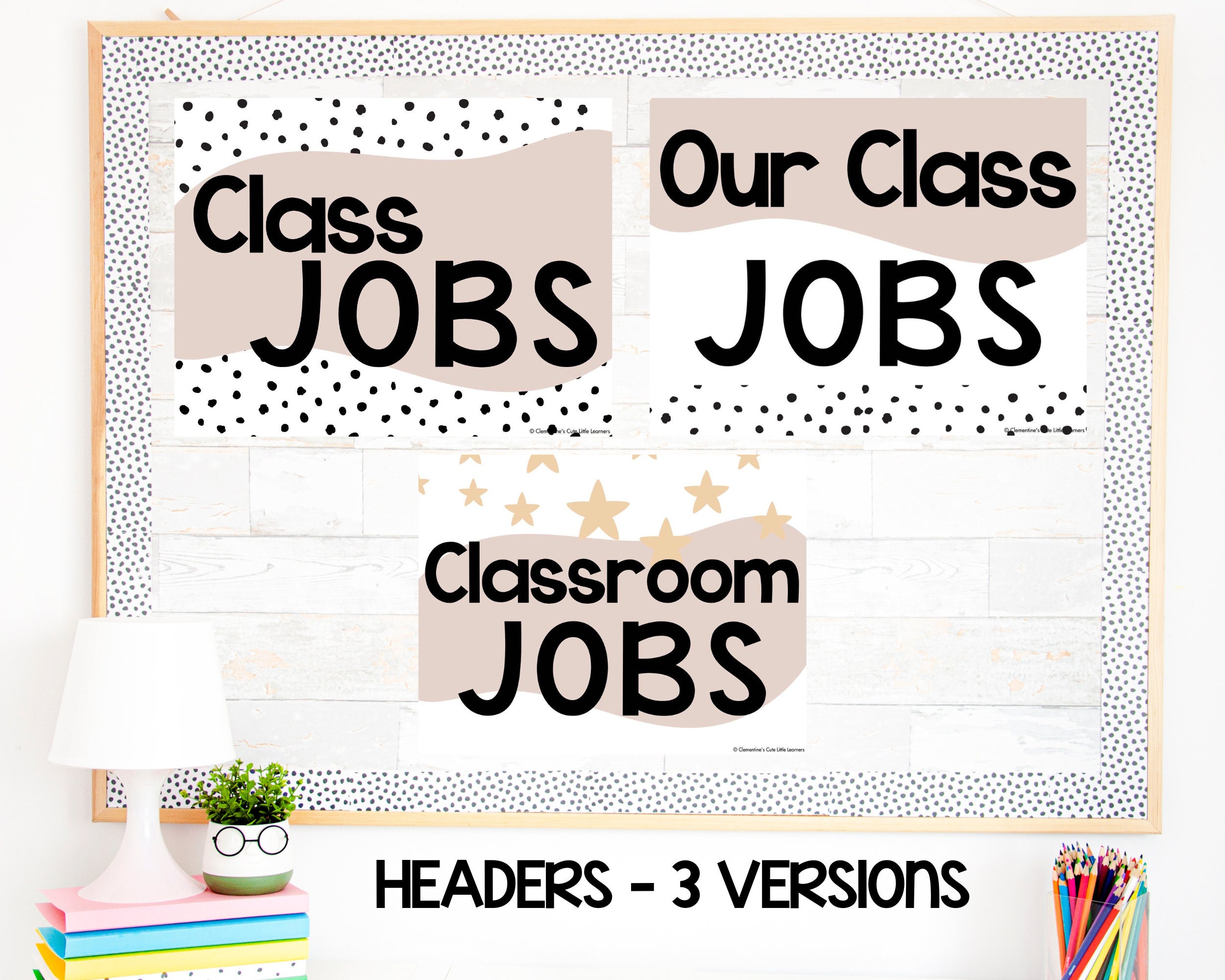 Editable Classroom Jobs Boho Space Bulletin Board & Classroom Decor ...