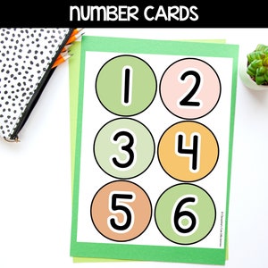Jungle-safari Themed Number Posters for Bulletin Boards & Classroom ...