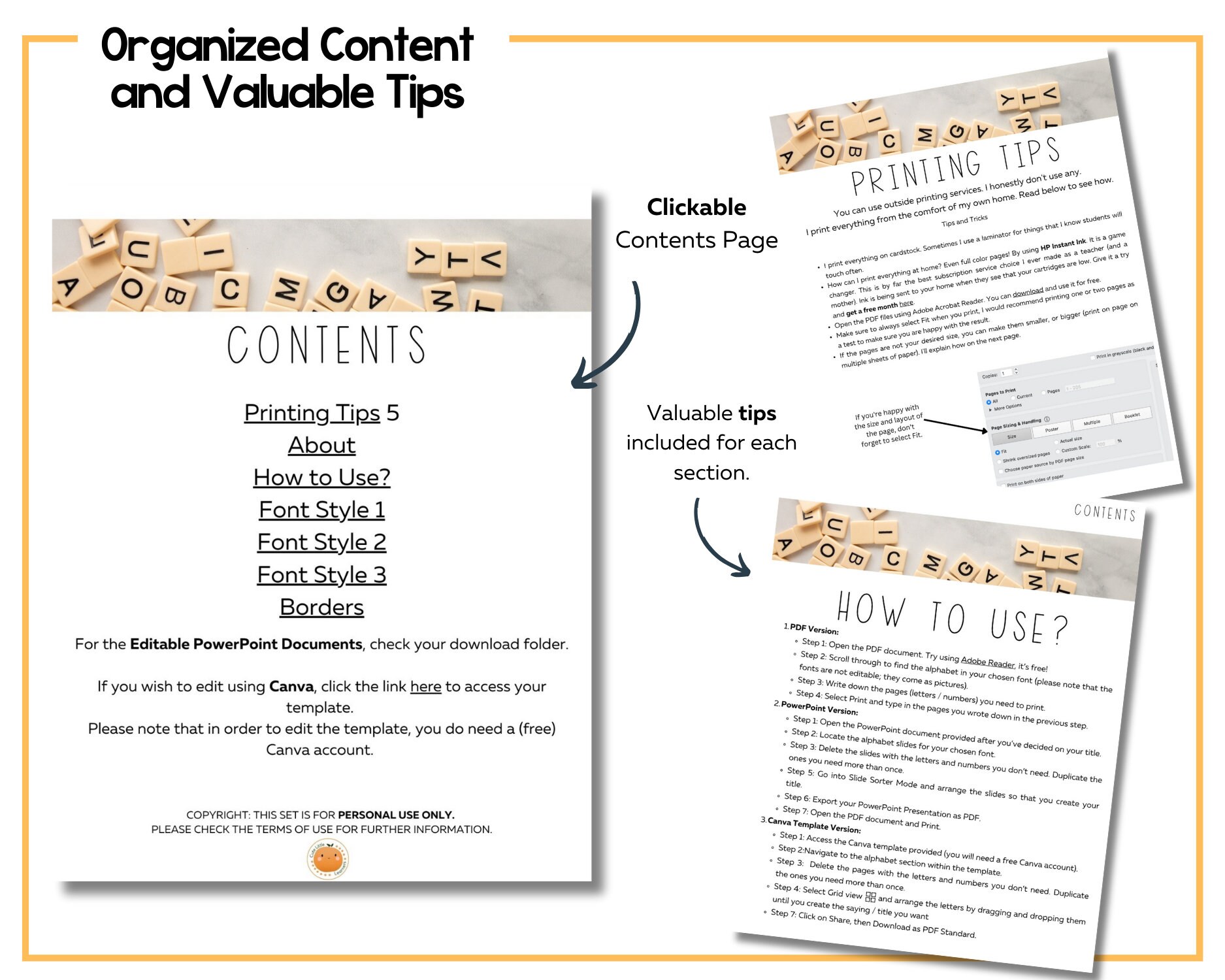 Gingerbread Lettering for Bulletin Board Titles / Classroom Decor and ...