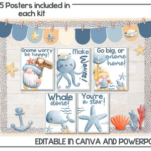 Gnomes Decor Kits Bundle, Year-round Classroom Decor Bundle, Editable ...