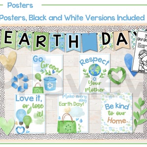 Earth Day Watercolor Bulletin Board – Classroom Decor With Editable ...