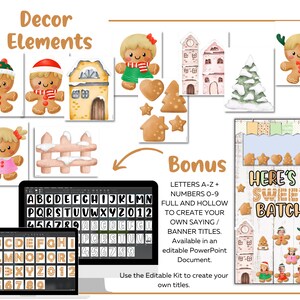 Gingerbread Man Bulletin Board & Classroom Decor Kit - Etsy