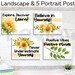 Sunflowers Themed Growth Mindset Posters Motivational Notes, Bulletin ...