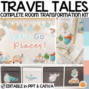 Travel and Adventure Room Transformation, Bulletin Board, Back to ...