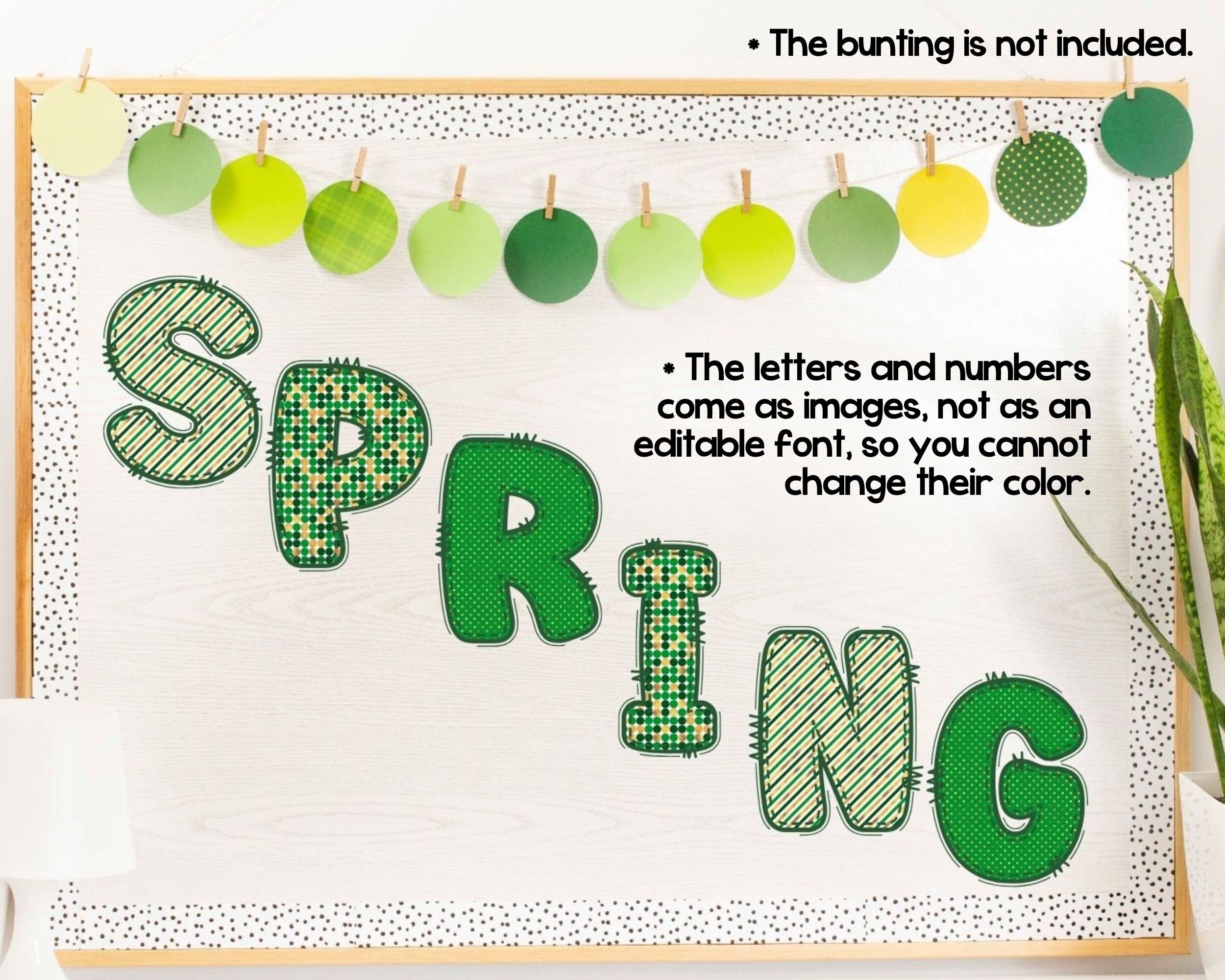 Green and Gold Lettering for Bulletin Board Titles / Classroom and Door ...