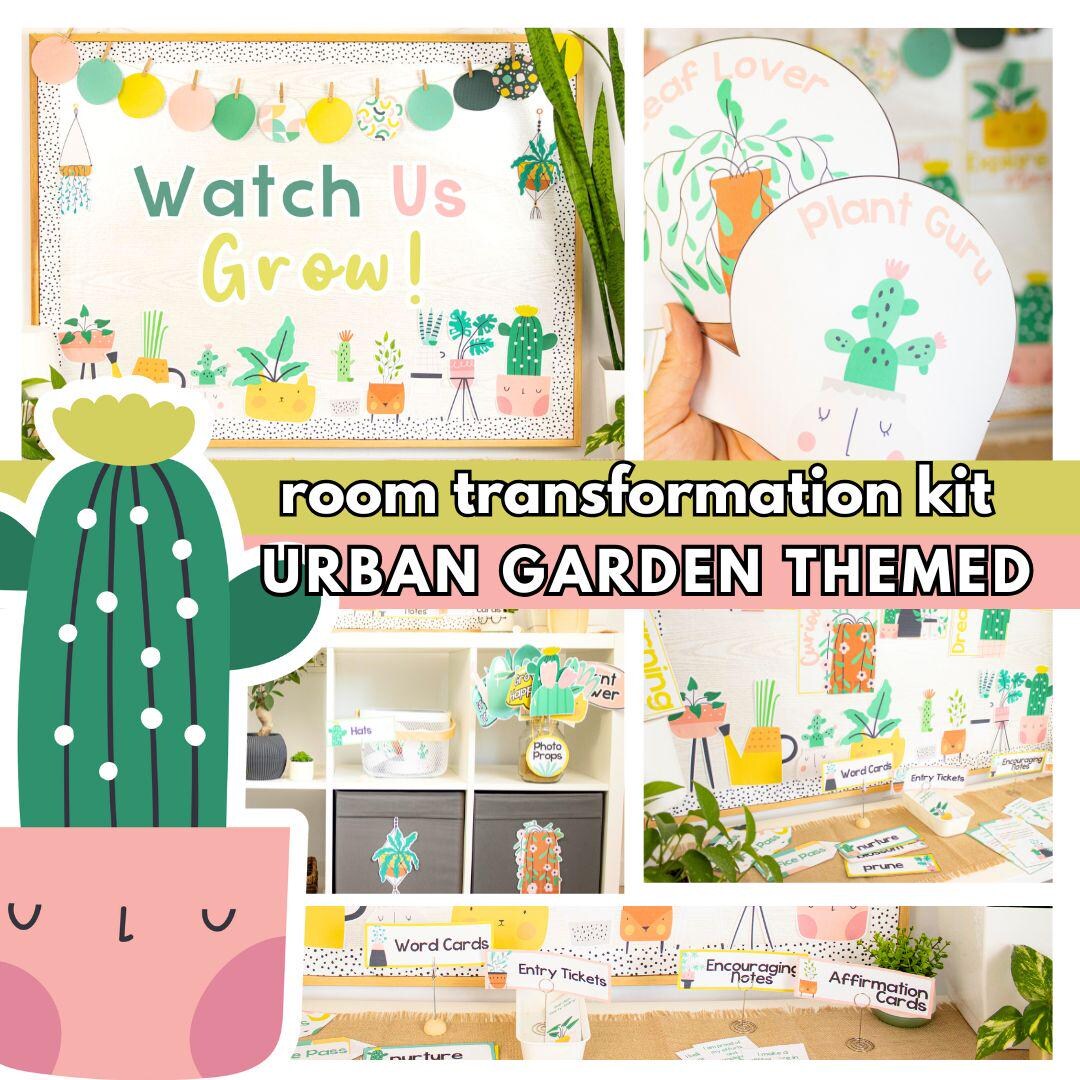 Urban Garden Quick Classroom Makeover Kit, Bulletin Board, Classroom ...