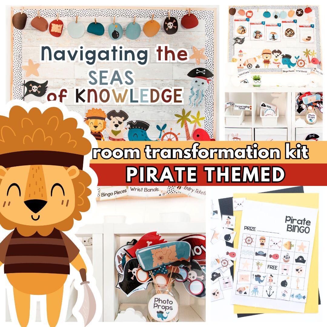 Pirate Quick Classroom Makeover Kit, Bulletin Board, Classroom ...
