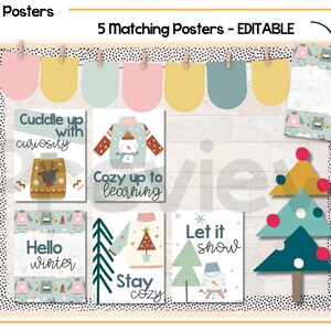 Sweater Weather Winter Bulletin Board: Editable Classroom Decor & Craft ...