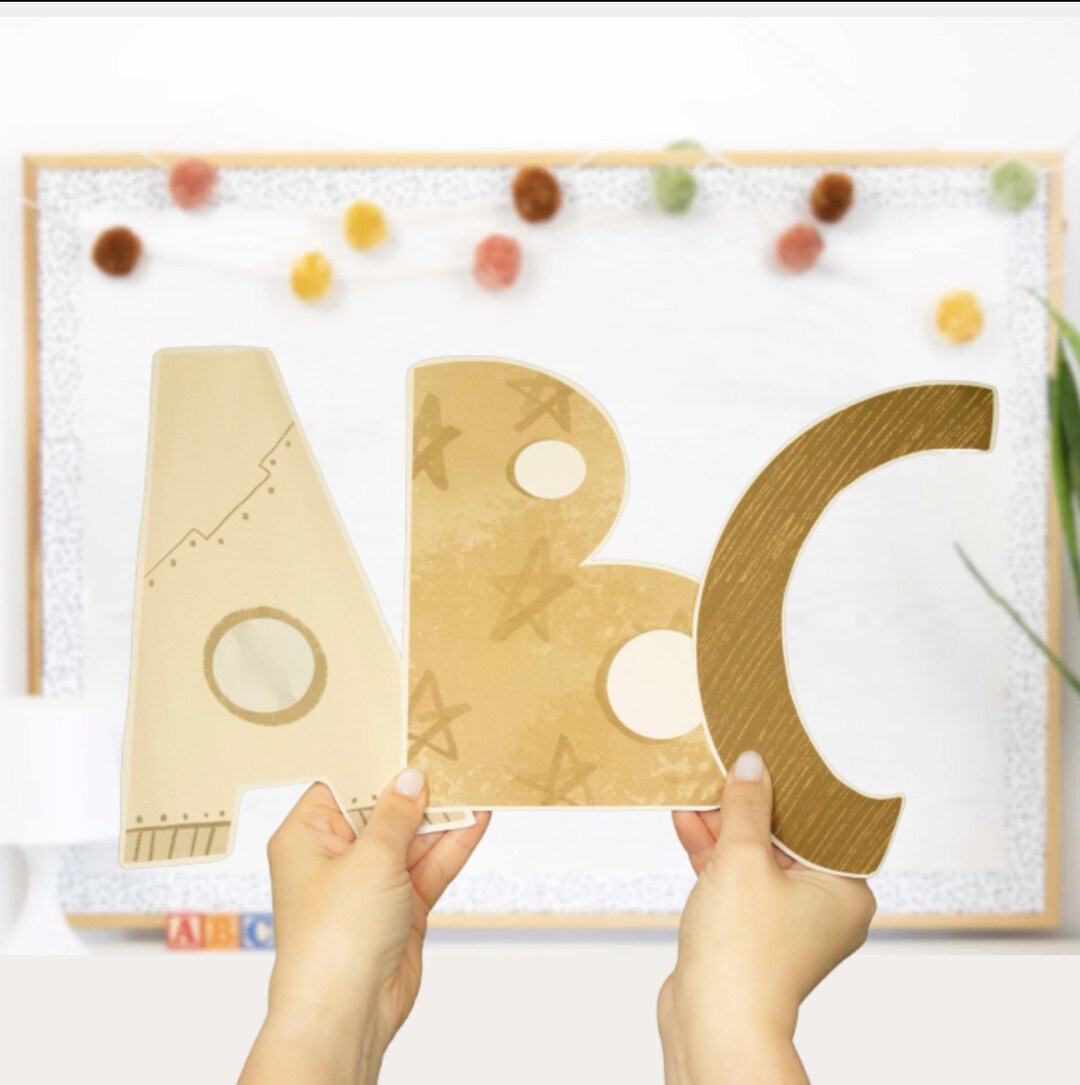Space Alphabet Lettering – Printable Bulletin Board Titles, Classroom ...
